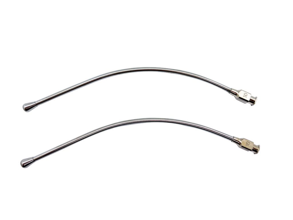 Stainless Steel Feeding Tubes Curved | Veterinary Specialty Products